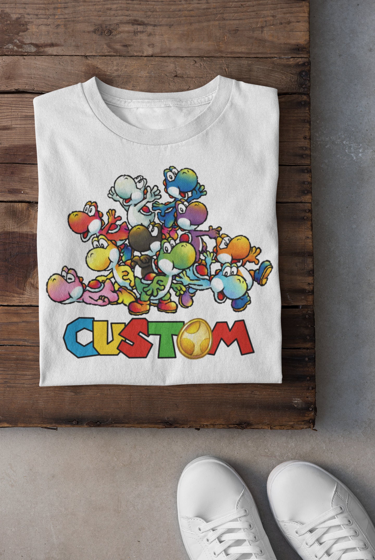 Custom Yoshi Shirt,super Mario Birthday Party Shirt,super Mario Gaming ...
