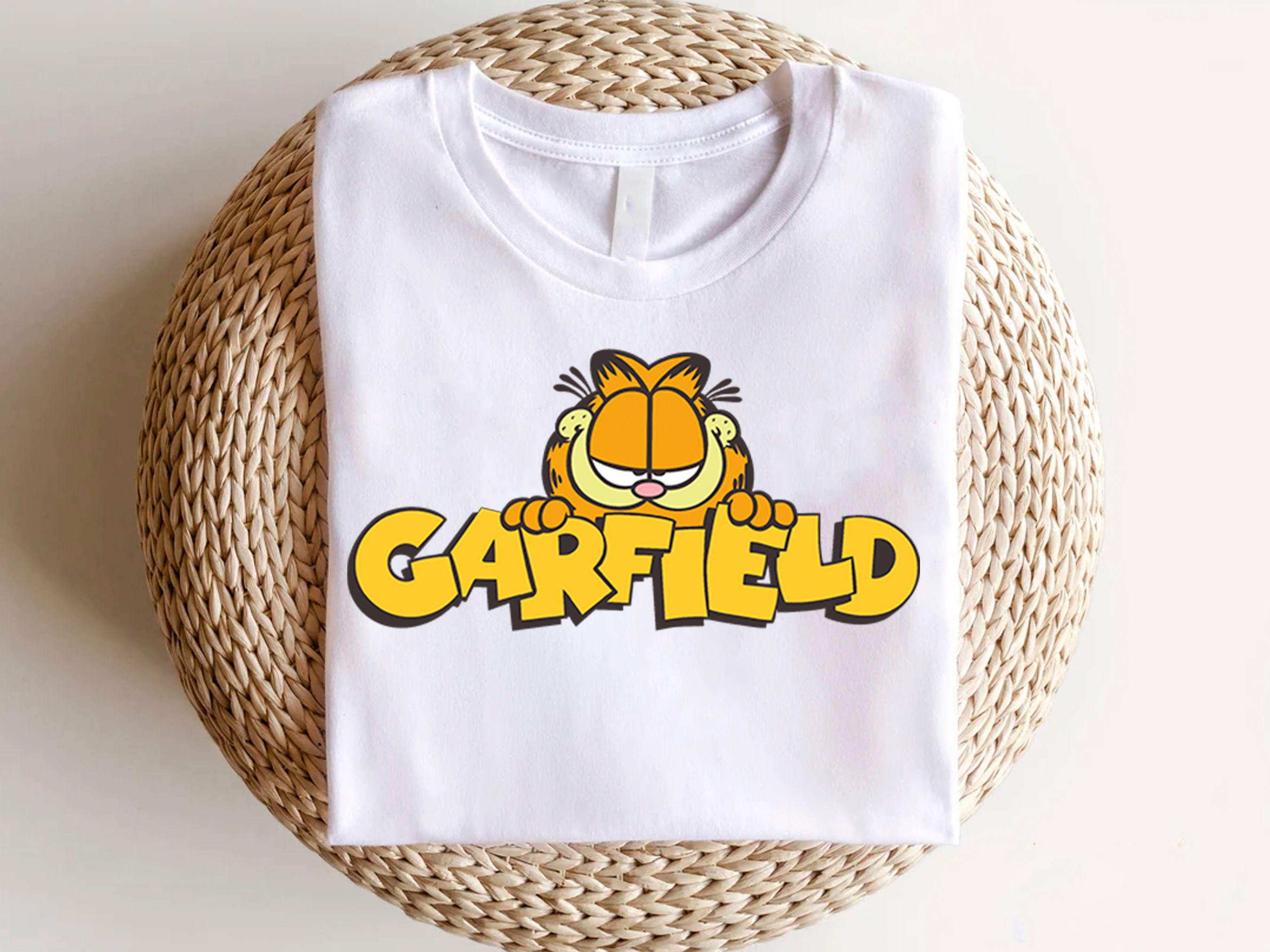 Garfield Shirt Garfield Basic Logo Shirt Garfield Cartoon - Etsy
