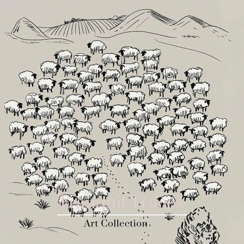 Jesus Leaves the 99 Parable of the Lost Sheep Jesus Wall - Etsy