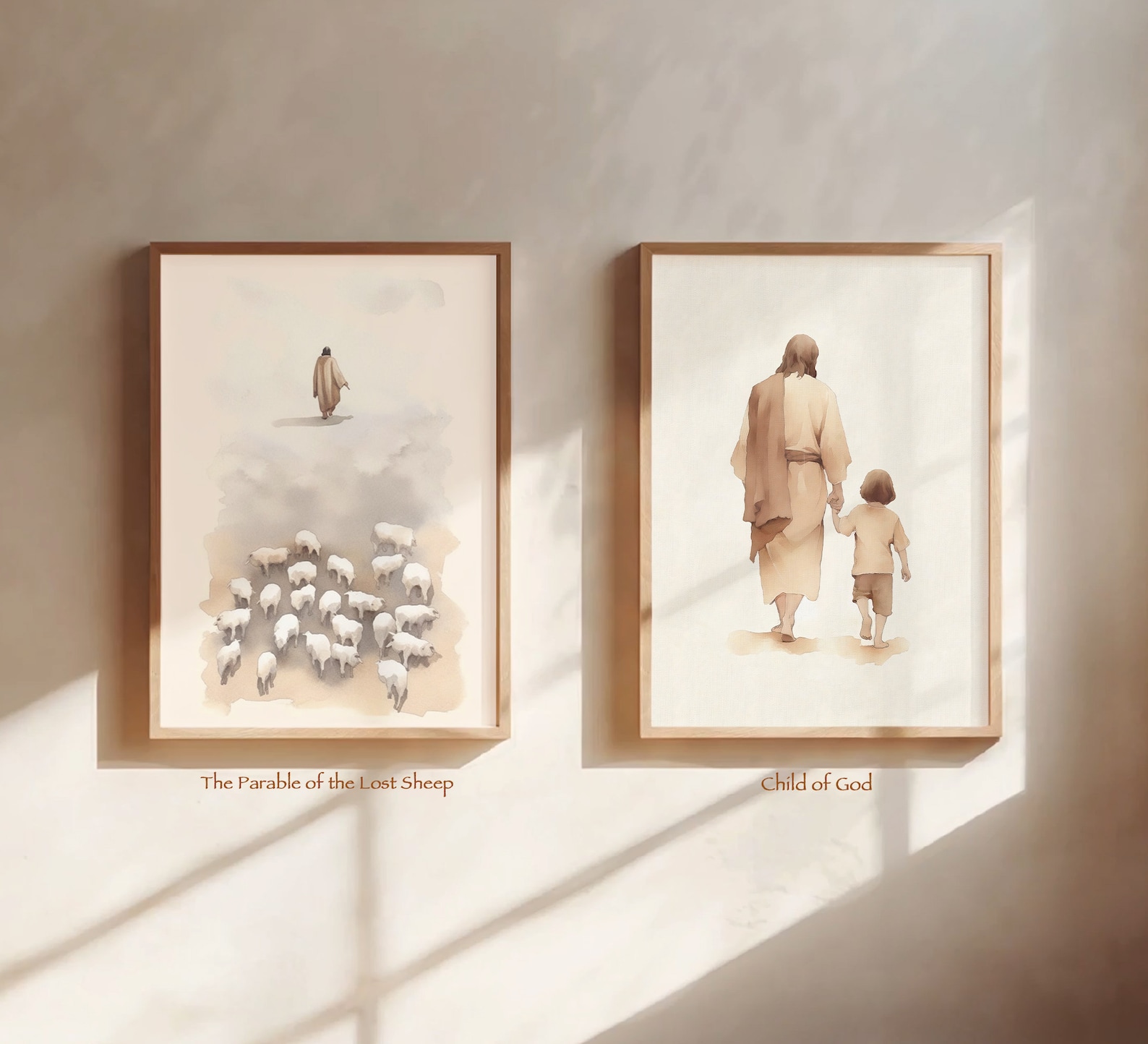 Set of 4 Art Print Modern Christian Wall Art Print Christian Home Decor ...