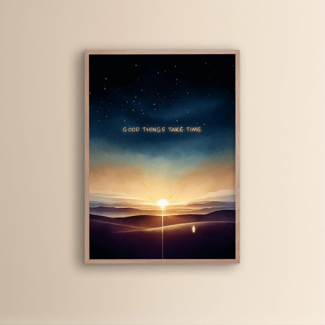 Good Things Take Time | Scripture Art Print Jesus Wall Art, Jesus ...