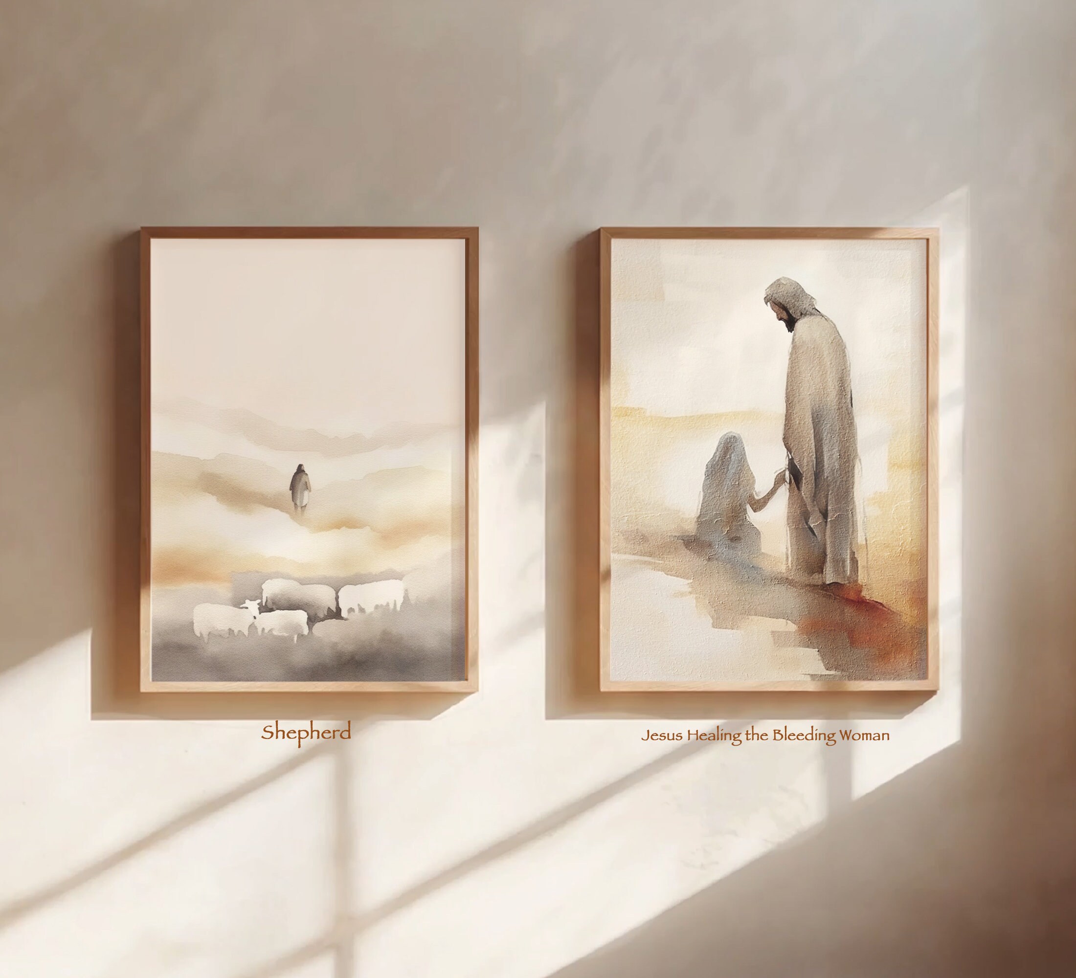 Set of 4 Art Print Modern Christian Wall Art Print Christian Home Decor ...