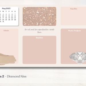 2023 Desktop Organizer Wallpaper, Digital Calendar - Etsy