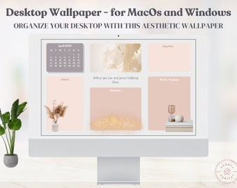 2023 Desktop Organizer Wallpaper, Digital Calendar - Etsy