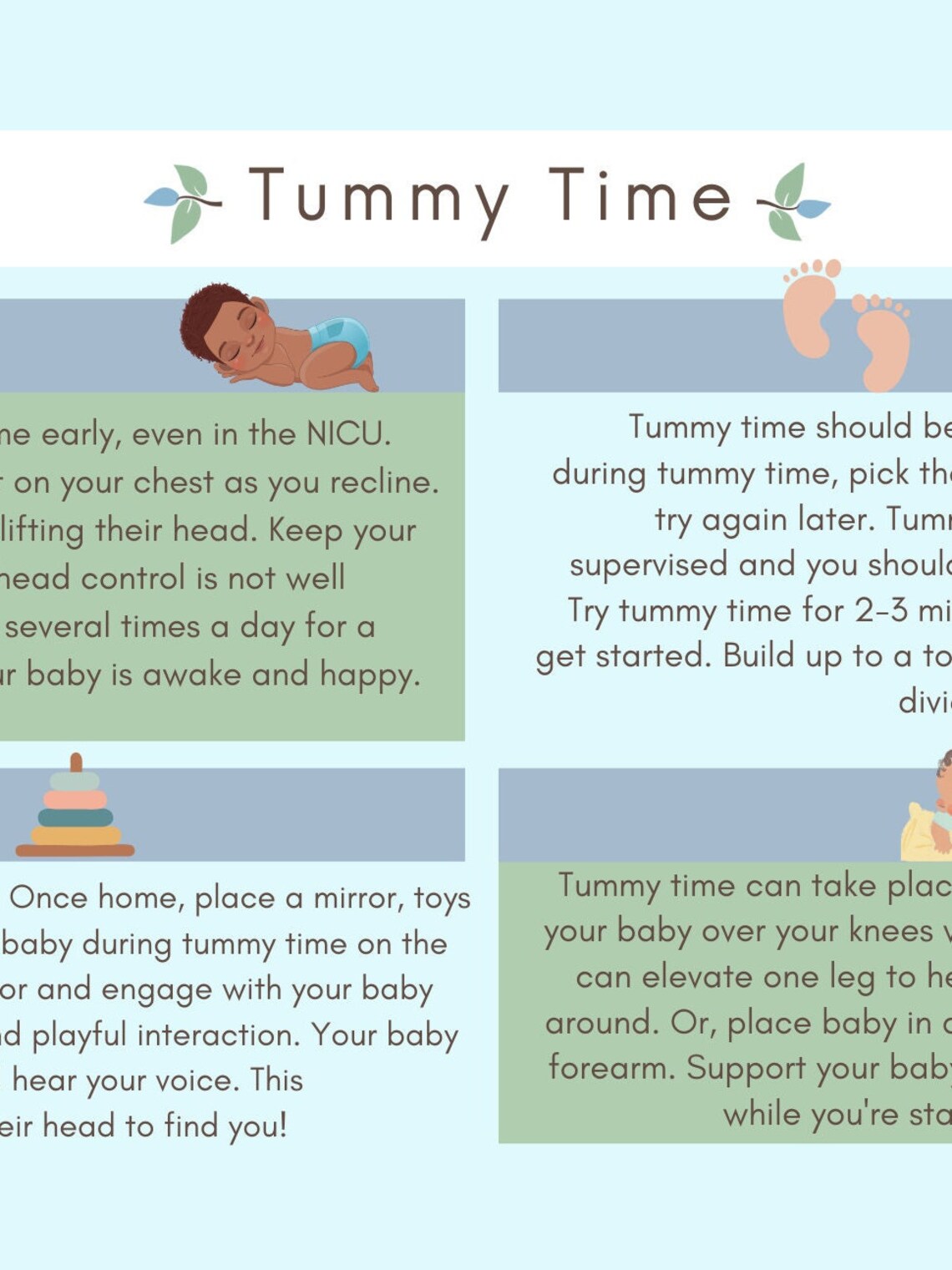 NICU Educational Notecards (20) Helps You With Activities During the ...