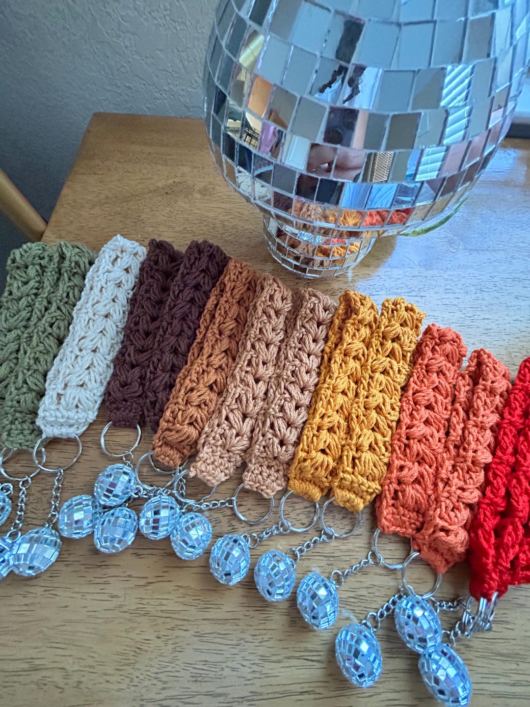 Boho Disco Fall Keychain Retro Autumn Vibes, Bohemian Charm, Funky ...