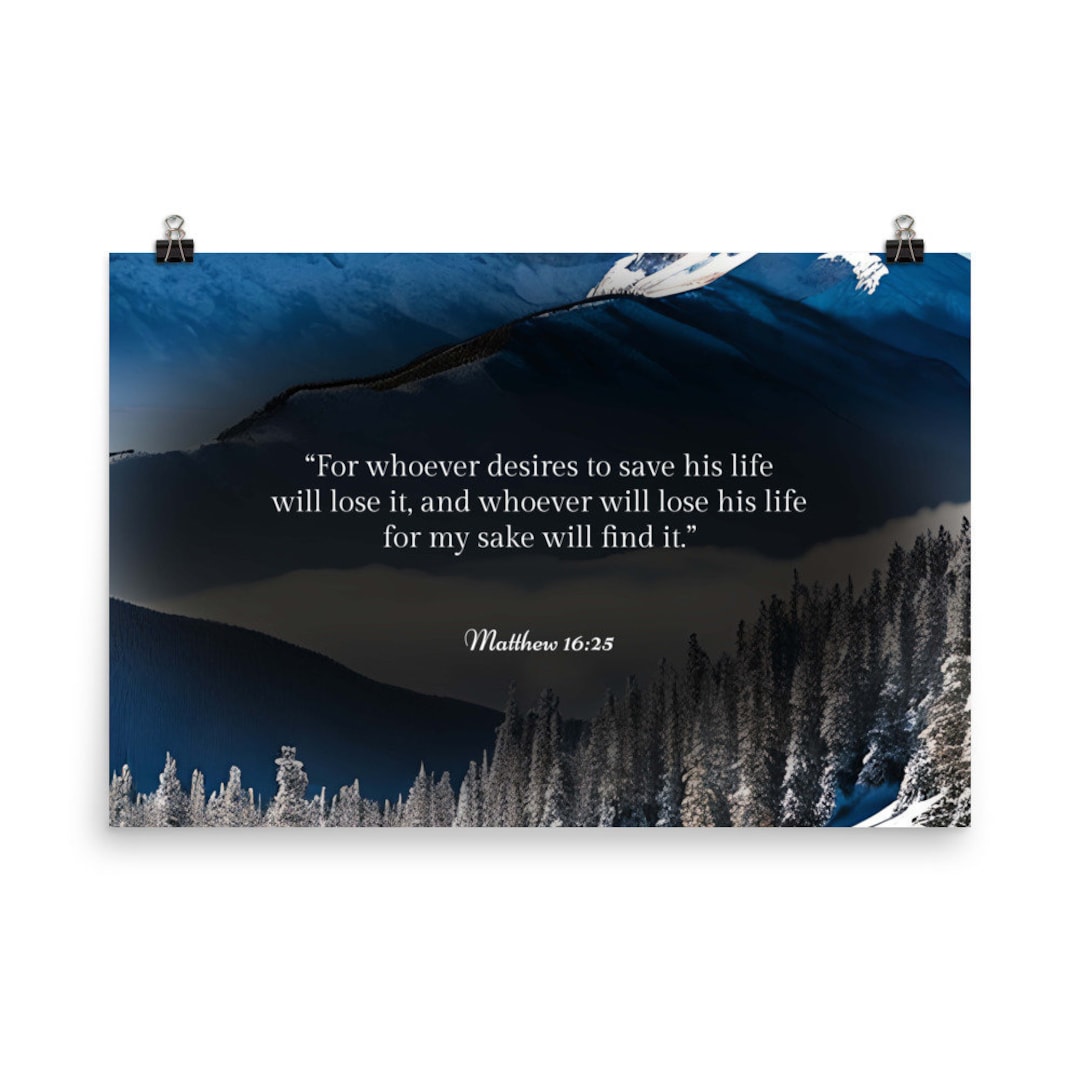 Bible Verse Poster [matthew] [#11] - Etsy