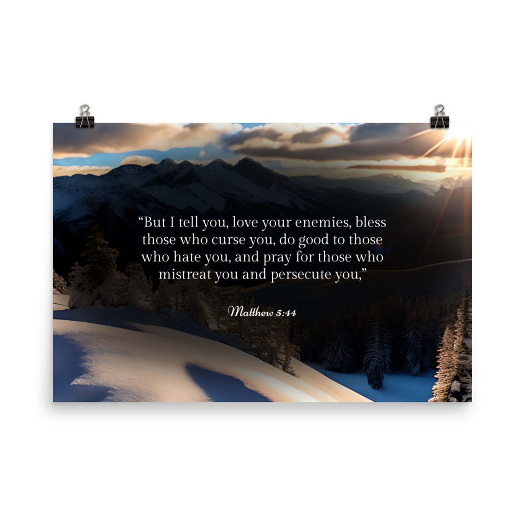 Bible Verse Poster [matthew] [#3] - Etsy