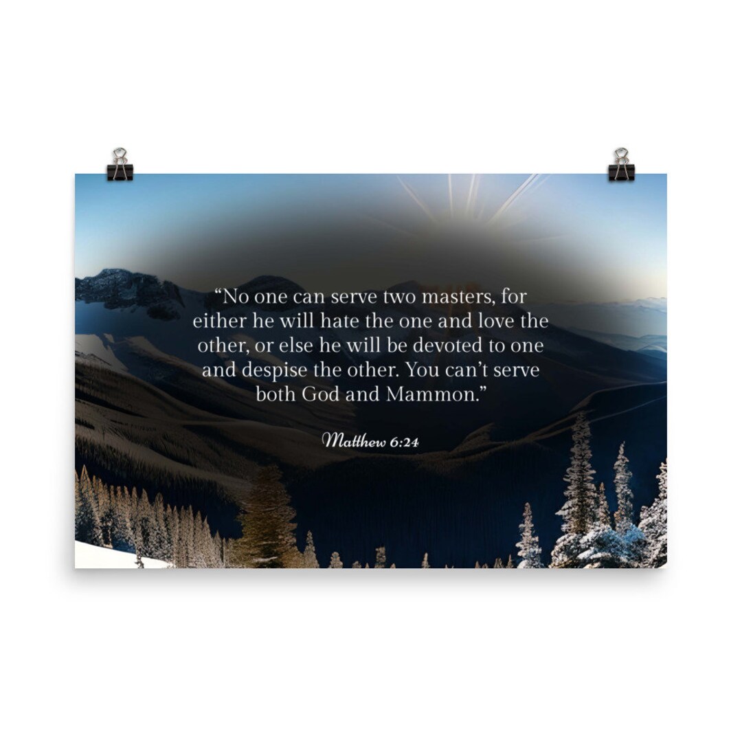Bible Verse Poster [matthew] [#7] - Etsy