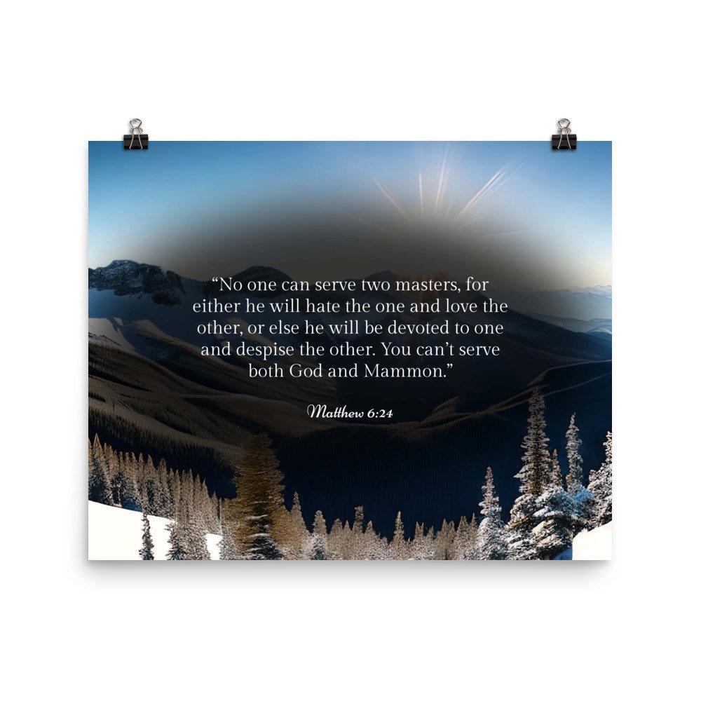 Bible Verse Poster [matthew] [#7] - Etsy