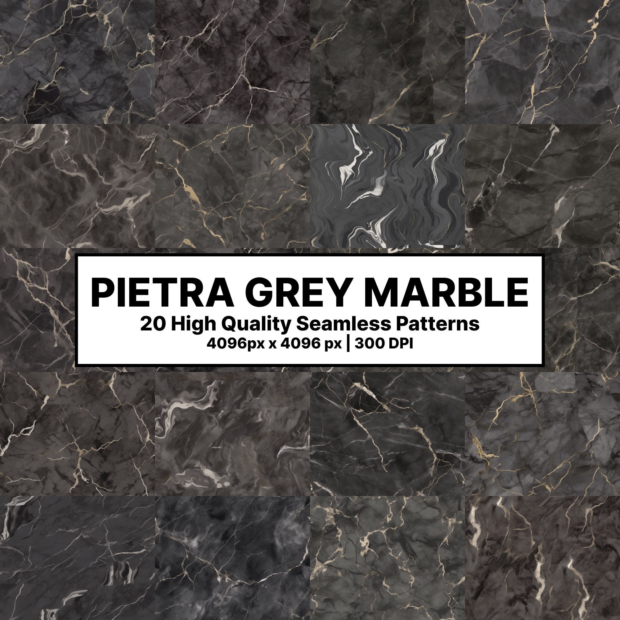 Pietra Grey Marble Pattern, Marble Stone Digital Paper - Fine Art ...