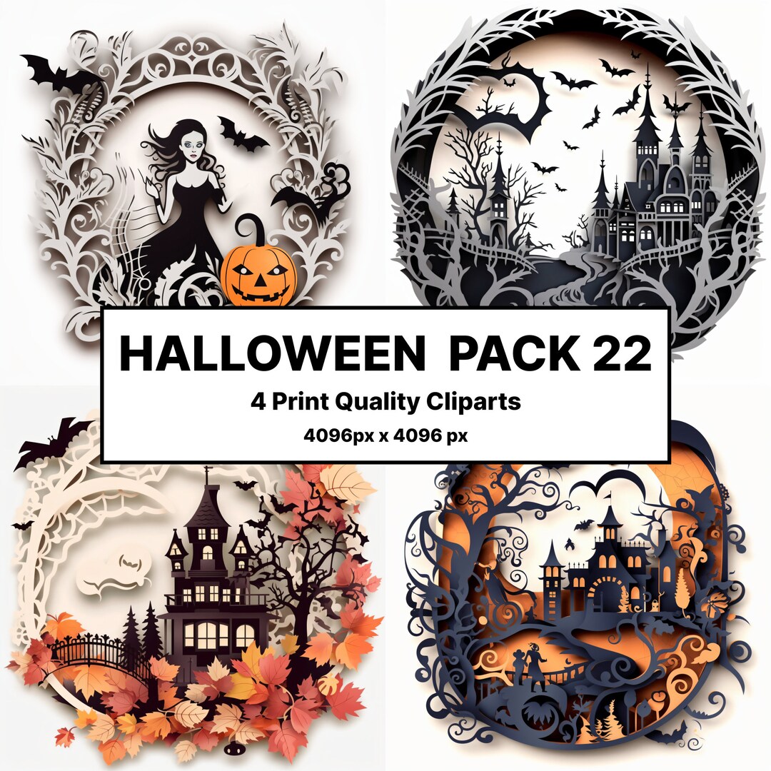 Halloween Pack 22 Clipart, Digital Cliparts - Fine Art Digital Clipart ...