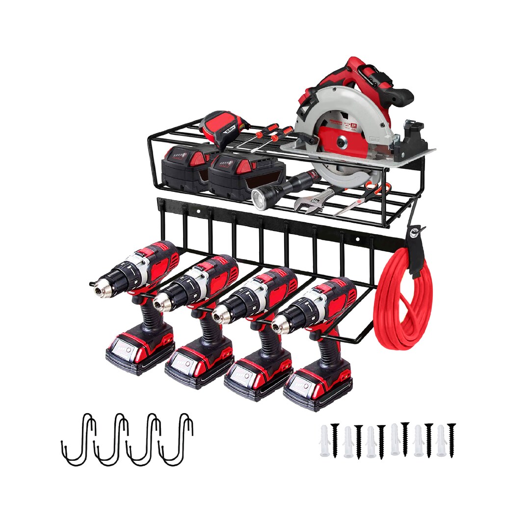 Garage Organization Power Tool Organizer & Drill Storage | 2-piece ...