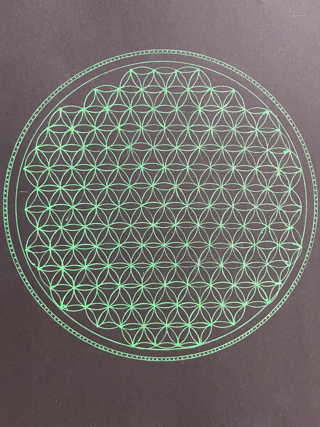 Infinite Flower of Life Mandala - Etsy