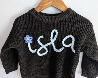 Custom Hand Embroidered Sweater - Etsy