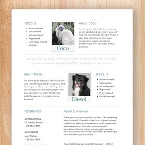 dog profile template