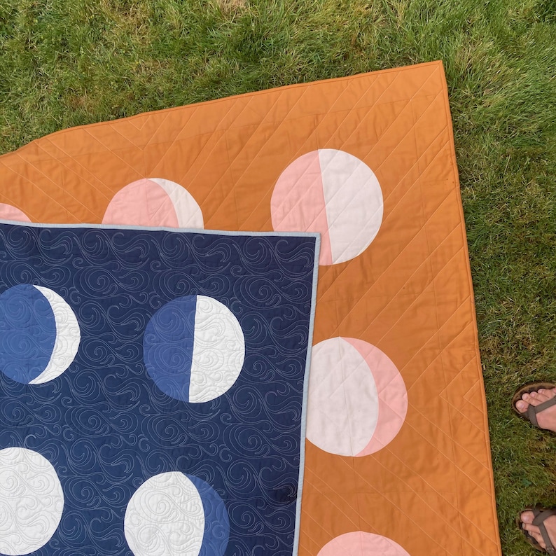 Moon Phases Quilt Pattern: Wax and Wane Design (PDF Pattern) - Etsy