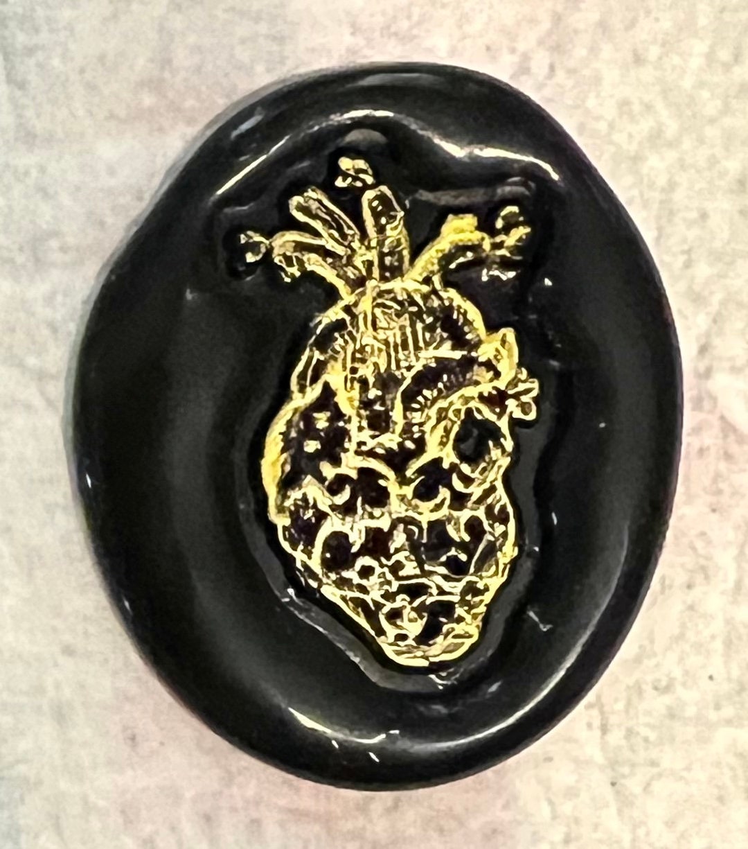 Anatomical Heart Wax Stamp - Etsy