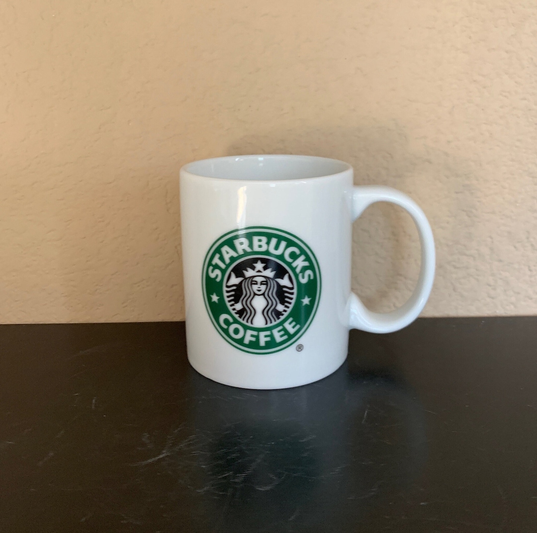 STARBUCKS Short-sized White and Green Starbuck Logo Coffee Mug / Tea ...