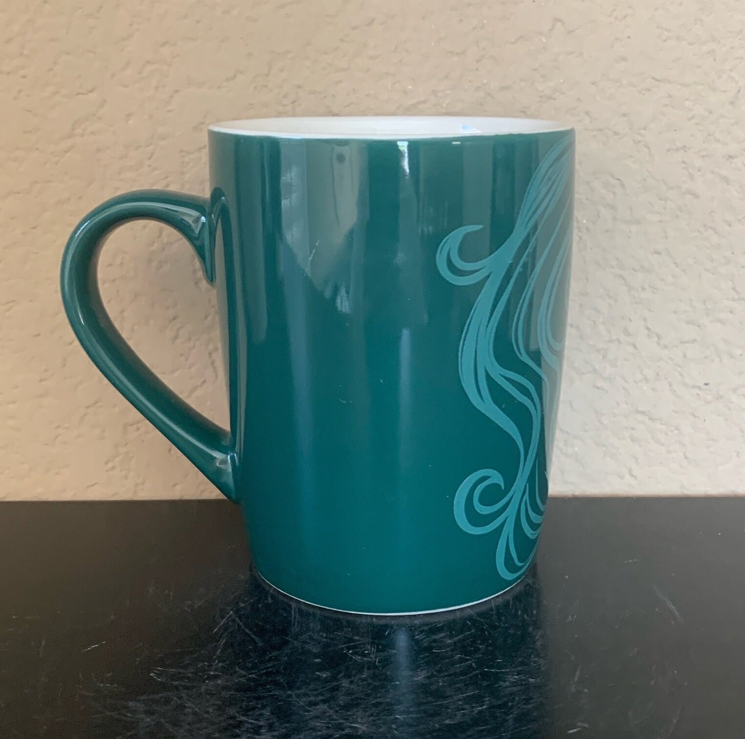 STARBUCKS Green Mermaid Logo With Design Coffee Mug / Tea Cup 10 Oz ...