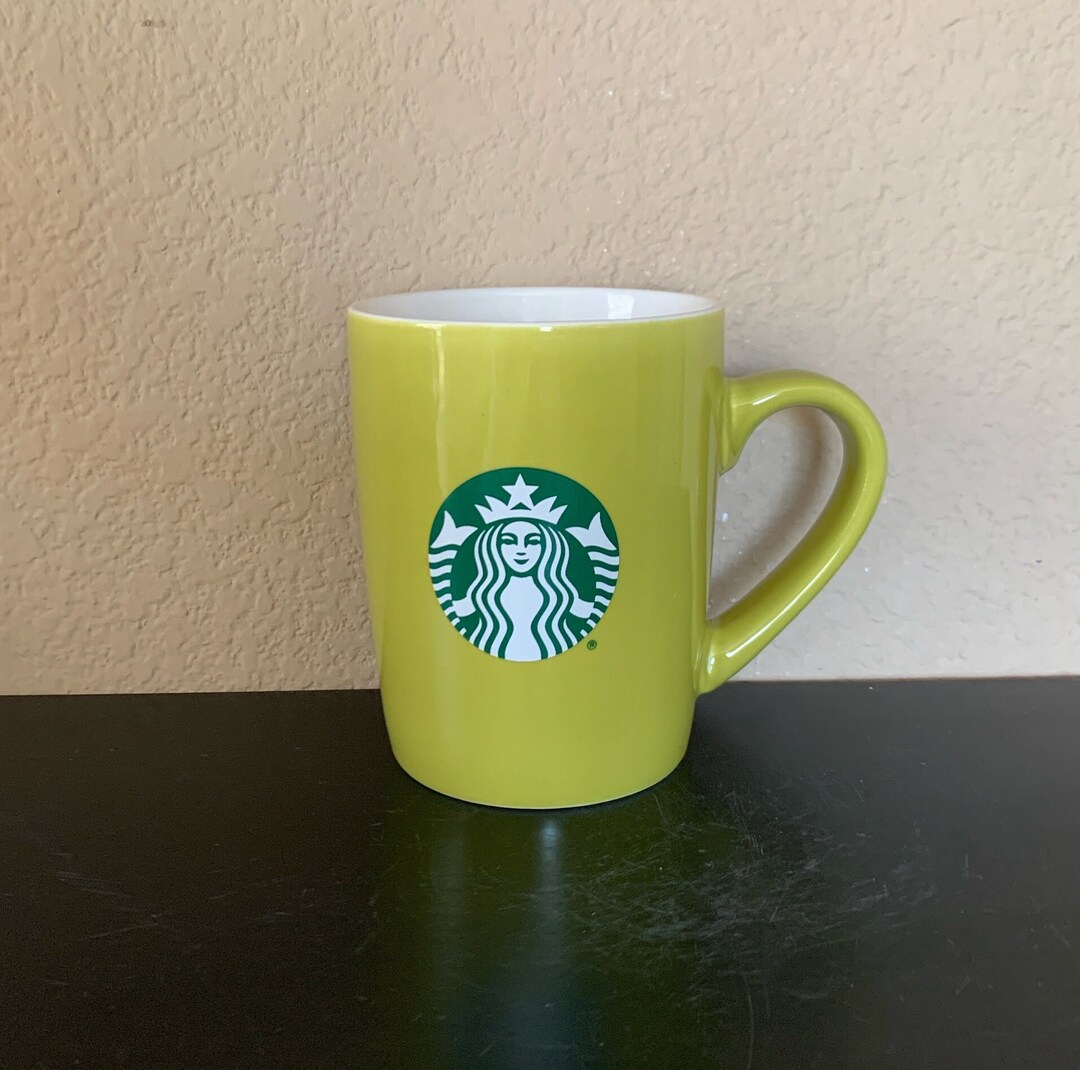 STARBUCKS Green Mermaid Logo Coffee Mug / Tea Cup 10 Oz. - Preowned - Etsy
