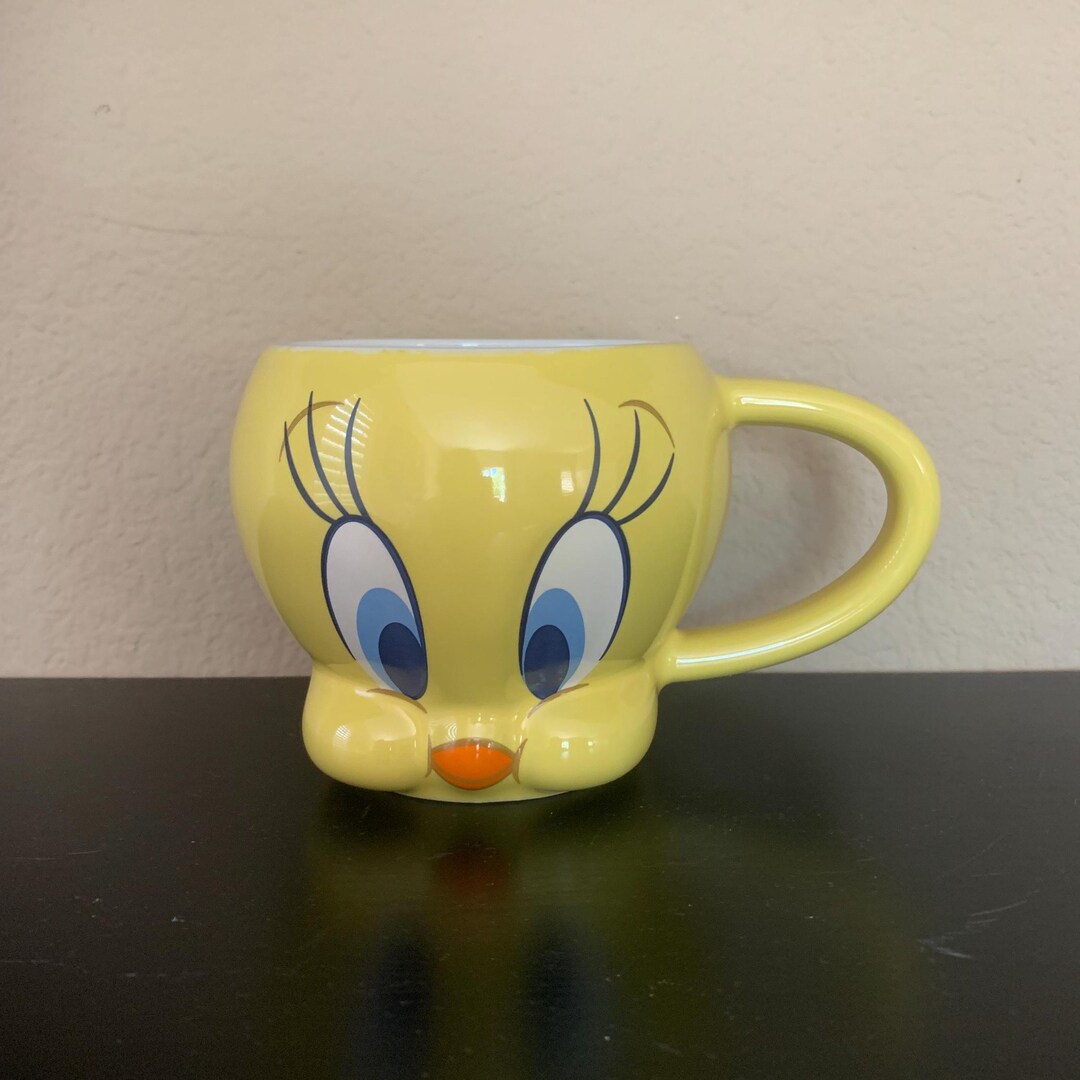Looney Tunes SIX FLAGS TWEETY Coffee Mug / Tea Cup 12 Oz. - Preowned - Etsy
