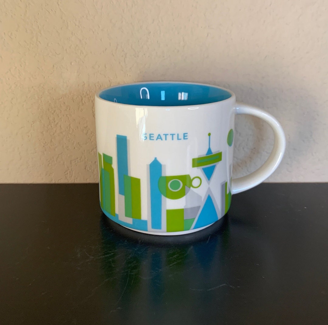 STARBUCKS Discontinued "you Are Here" Collectible SEATTLE Coffee Mug 14 ...