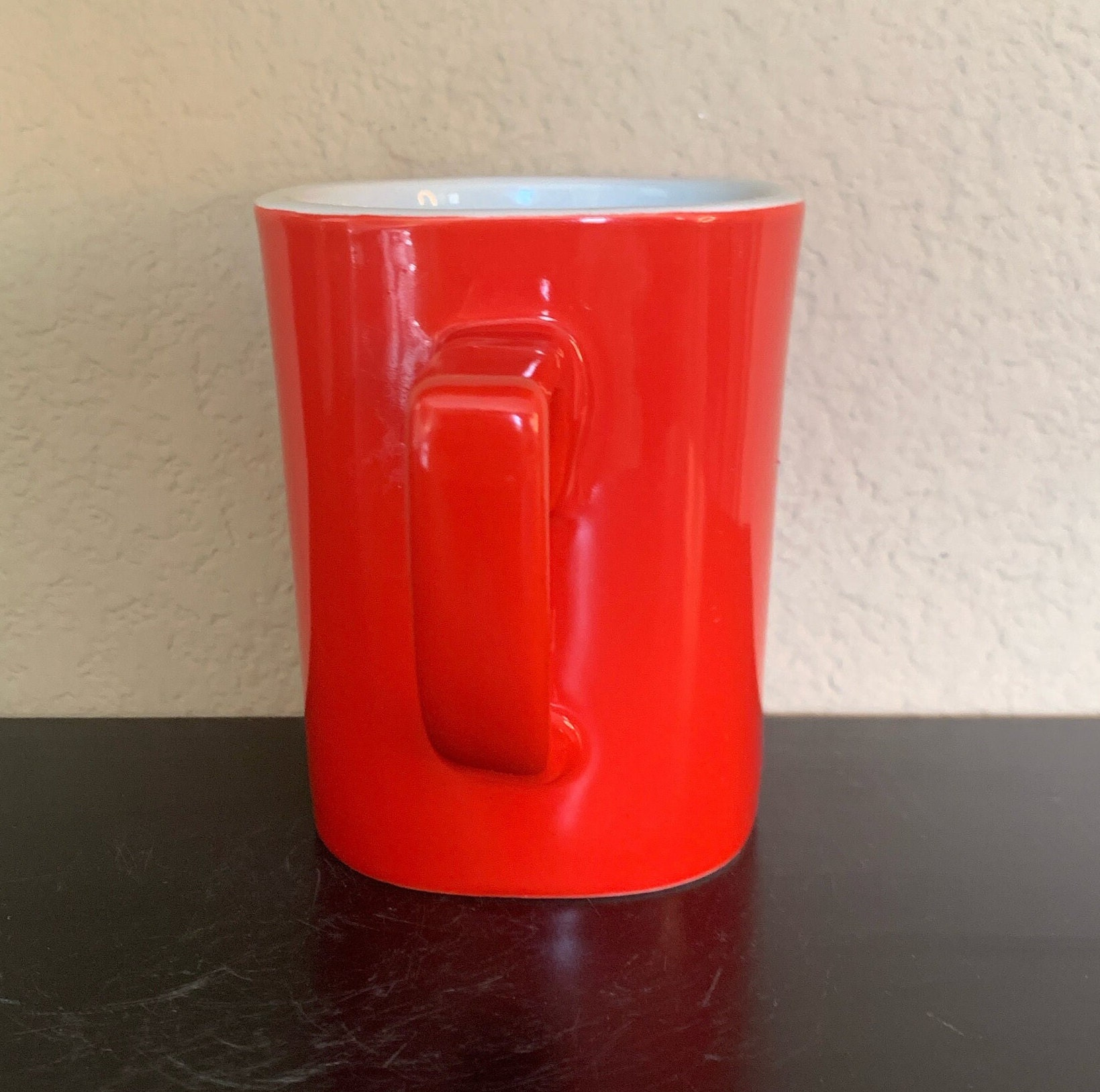 NESCAFE RED ICONIC Classic Ceramic Square Coffee Mug / Tea Cup 12 Oz ...