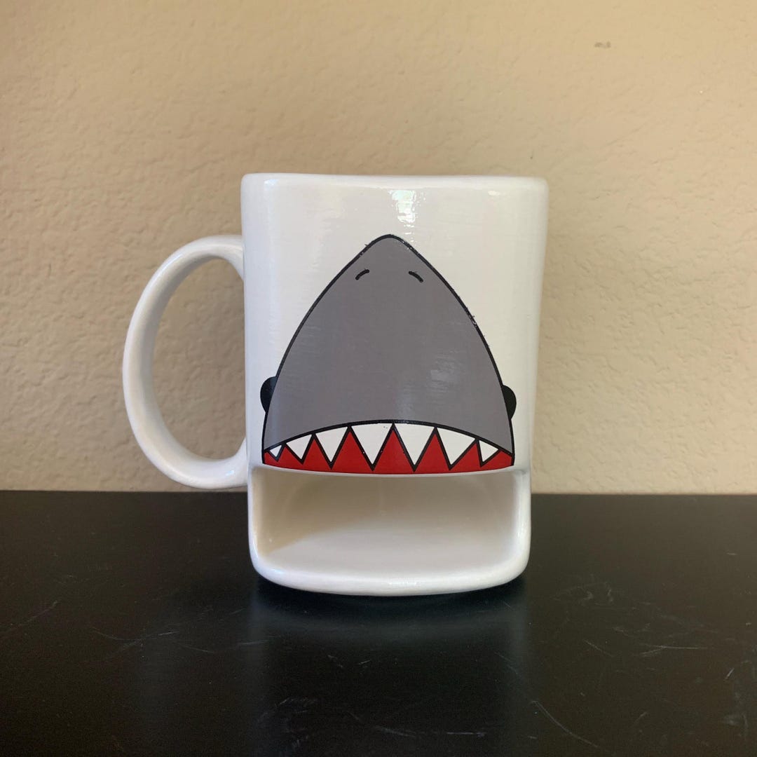 LENNY MUD MUGS Shark Week Cookie Dunk Coffee Mug / Tea Cup 10 Oz ...
