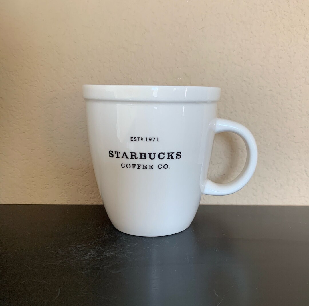 STARBUCKS JUMBO 2001 Oversized Logo Est. 1971 Coffee Mug / Tea Cup 18 ...