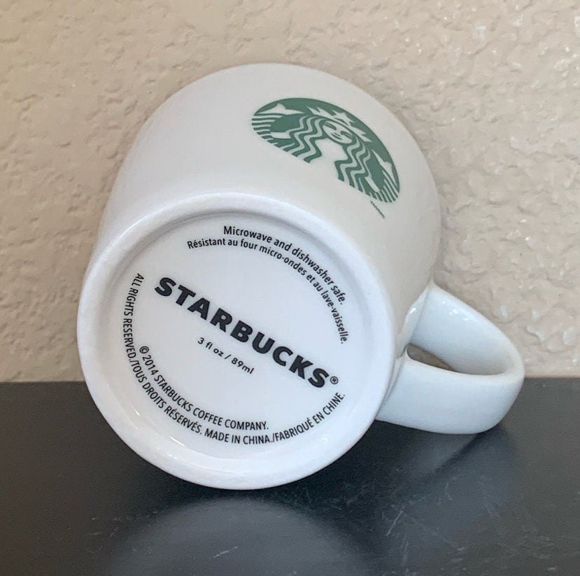 STARBUCKS Espresso Green Mermaid Logo Demitasse Cup 3 Oz. - Preowned - Etsy
