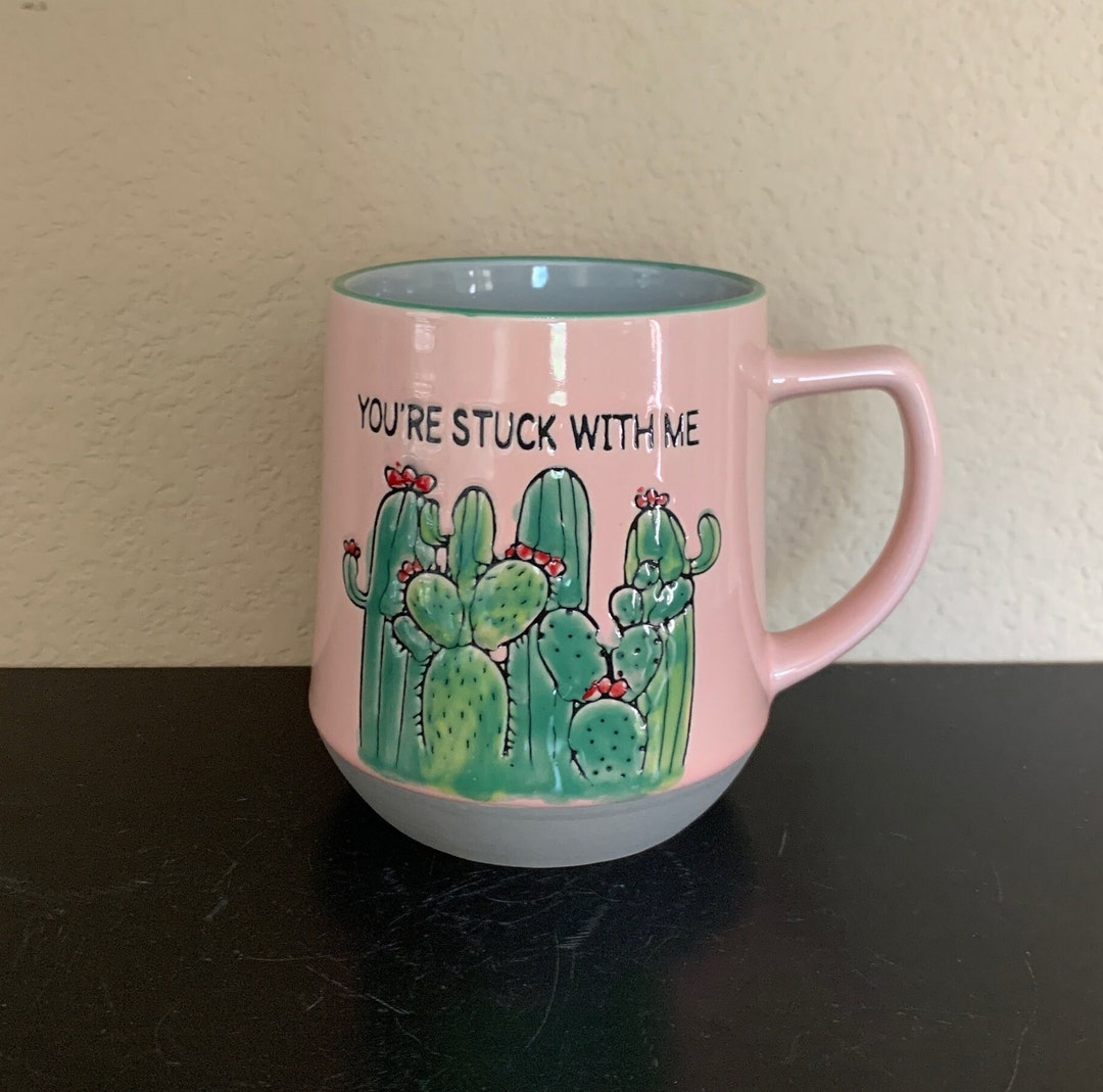 SPECTRUM DESIGNZ You're Stuck With Me Cactus Ceramic Coffee Mug / Tea ...