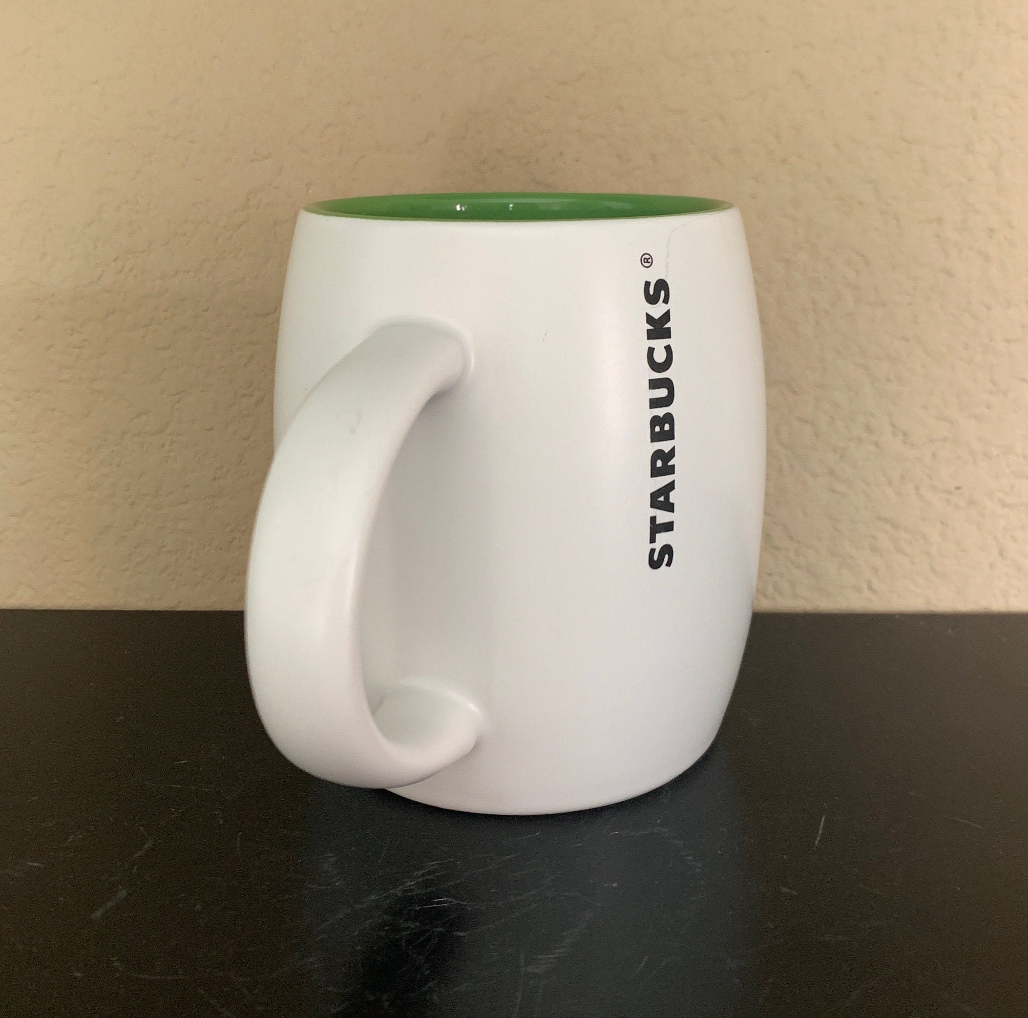 STARBUCKS Classic White Green Mermaid Logo Coffee Mug / Tea - Etsy