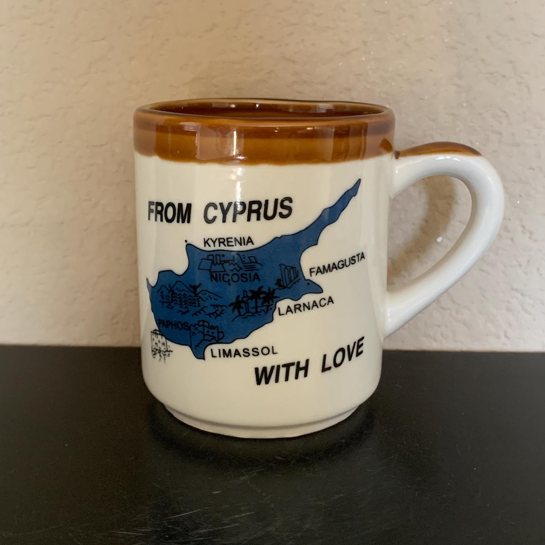 Souvenir FROM CYPRUS With LOVE Coffee Mug / Tea Cup 8 Oz. - Preowned - Etsy