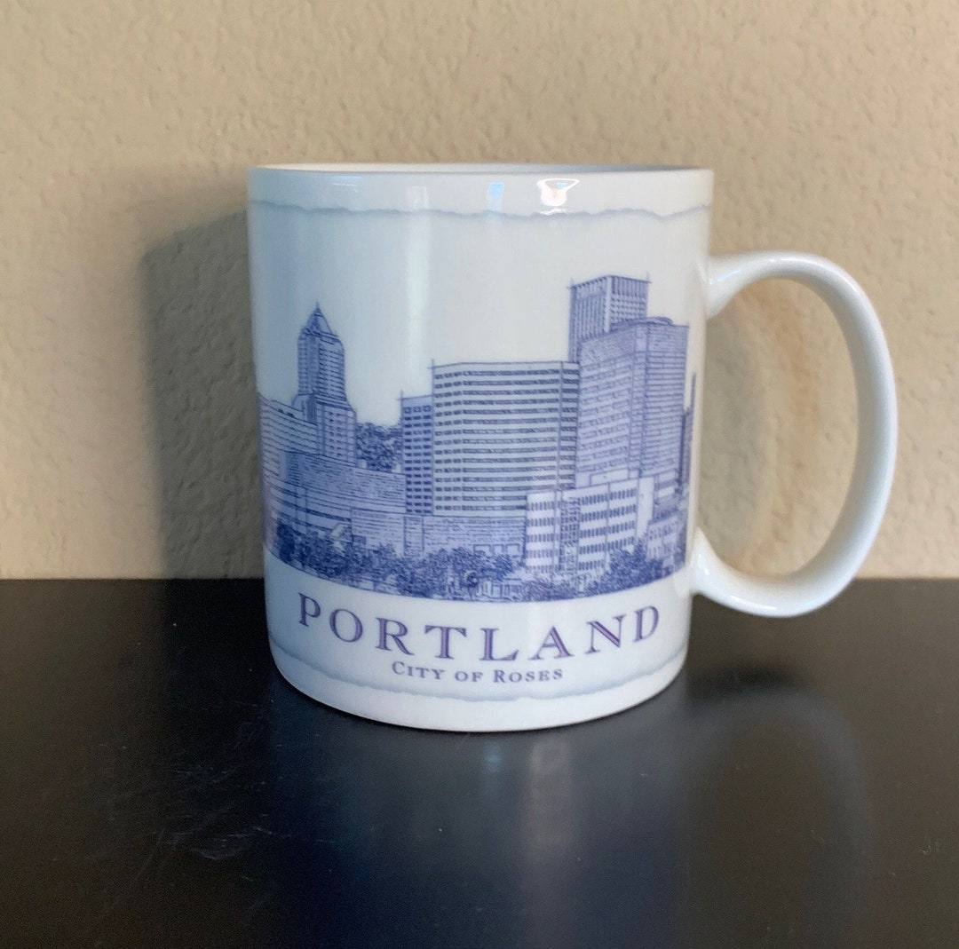 STARBUCKS ARCHITECTURAL Series PORTLAND City of Roses Ceramic Coffee ...