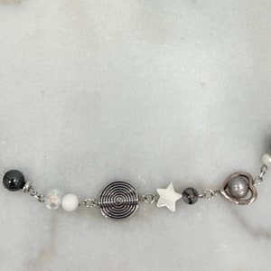 Handcrafted Unique Elegant Y2k Grunge Acubi Silver Delicate Coquette ...