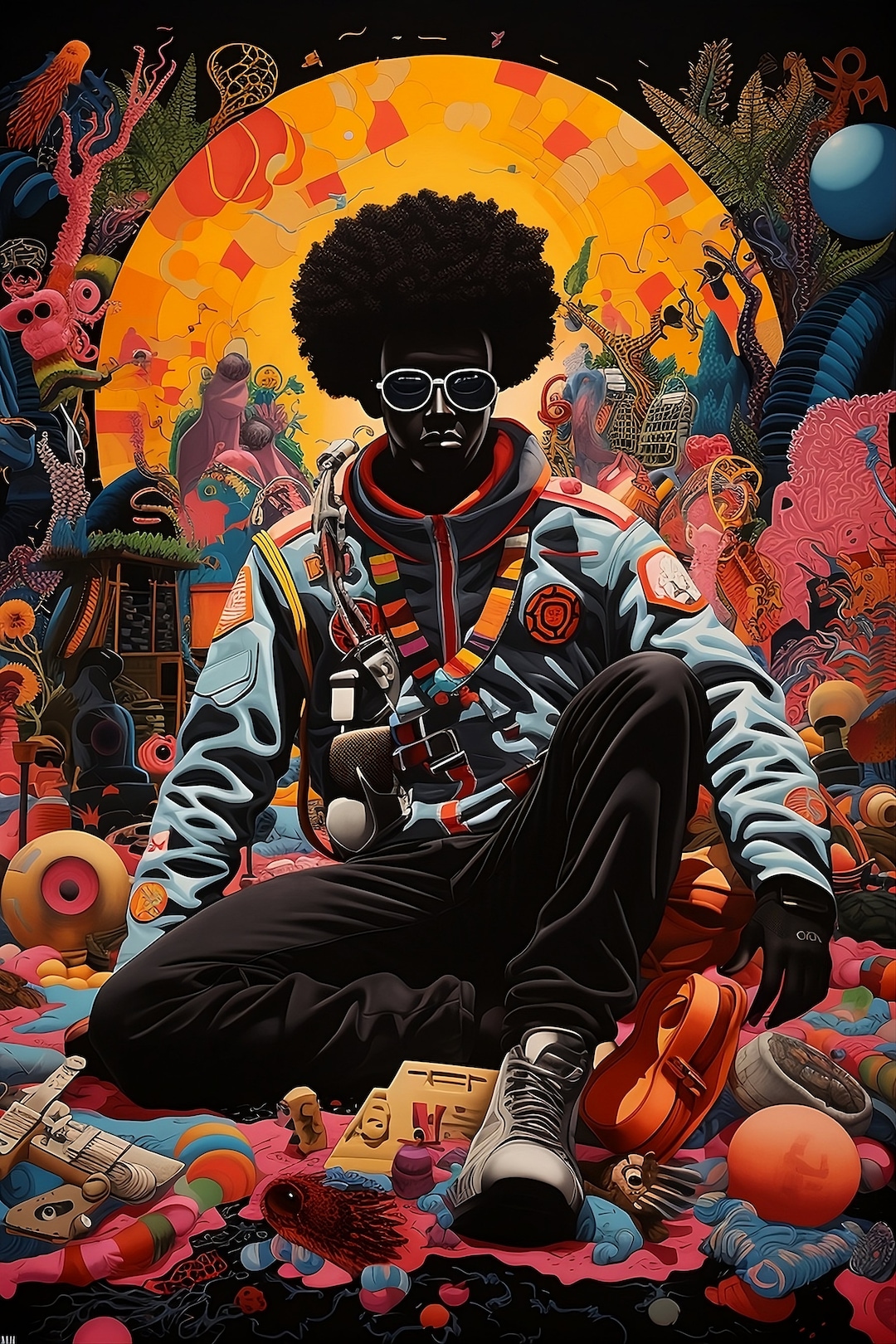 Yknow What It is (unframed) Black Art Print Black Love Art Black Art ...