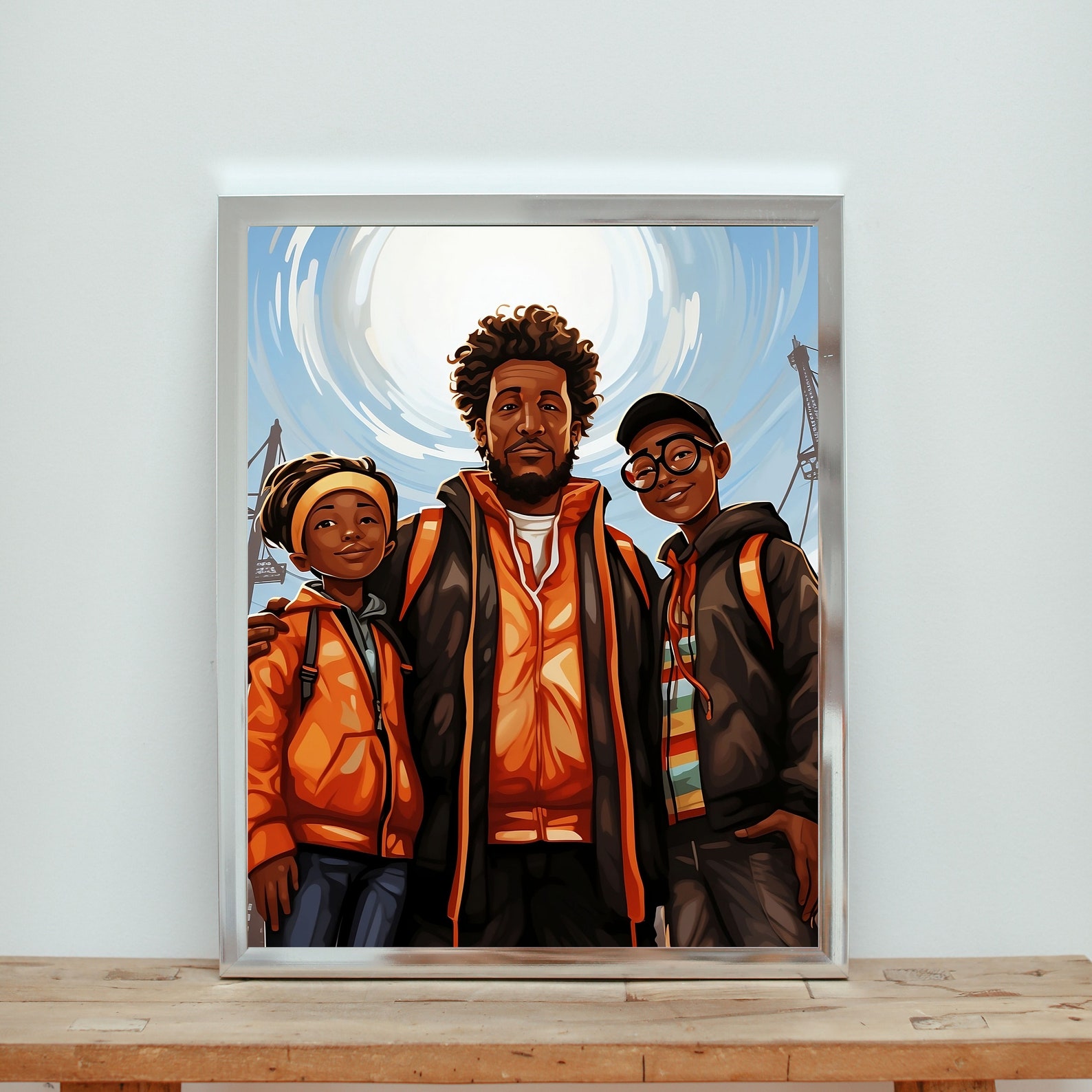 Just Us (unframed) Black Art Print Black Love Art Black Art Poster ...