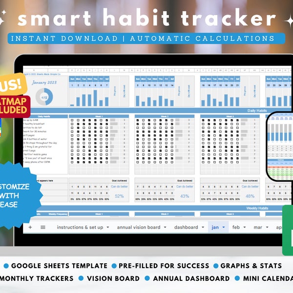 Vision Spreadsheet - Etsy