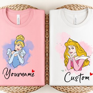 Personalized Disney Princesses Shirts, Princess Group Shirt, Custom Name Shirt, Disney Group ...