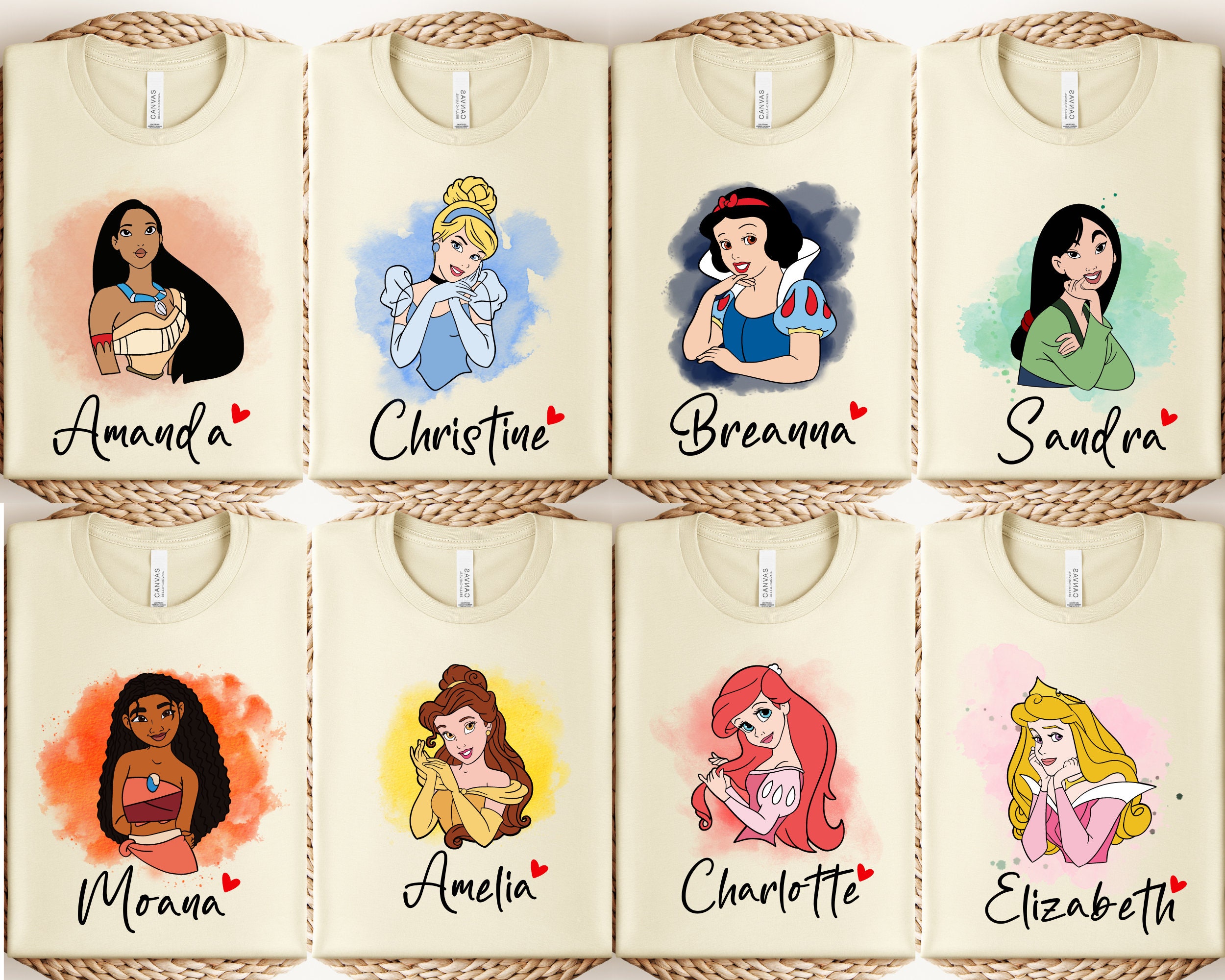Personalized Disney Princesses Shirts, Princess Group Shirt, Custom ...