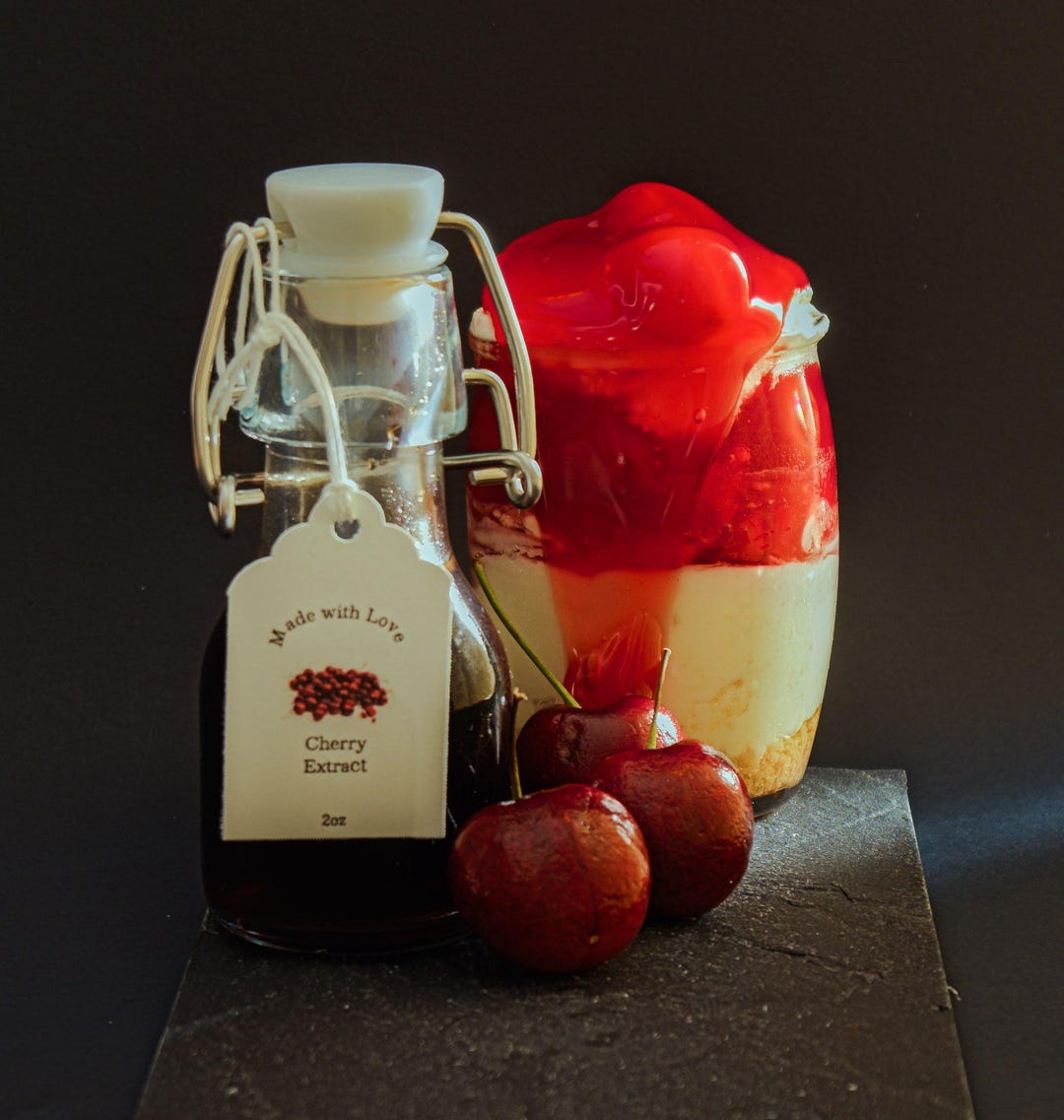 Homemade Cherry Extract – 2oz Glass Bottle | Natural Cherry Flavoring ...