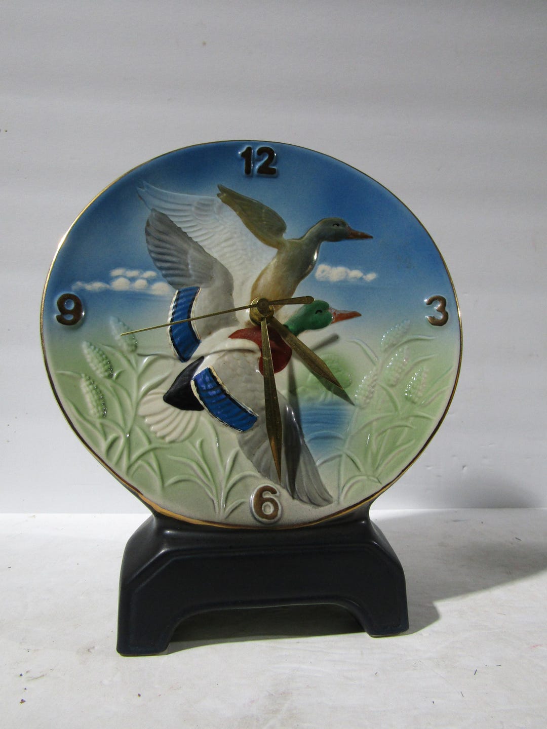 Jim Beam Ducks Unlimited Mallard Duck Clock Decanter - Etsy