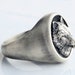 Wild Wolf 925k Silver Men Ring, Angry Wolf Head Ring, Wolf Charm ...