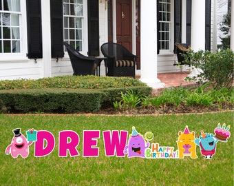 Custom Yard Sign Letters Personalized Printed Yard Letters for Birthday ...