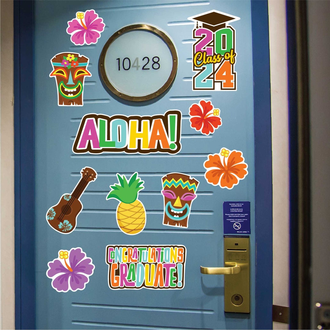 11 Piece 2024 Aloha Grad Magnets | Graduation Decorations - Etsy