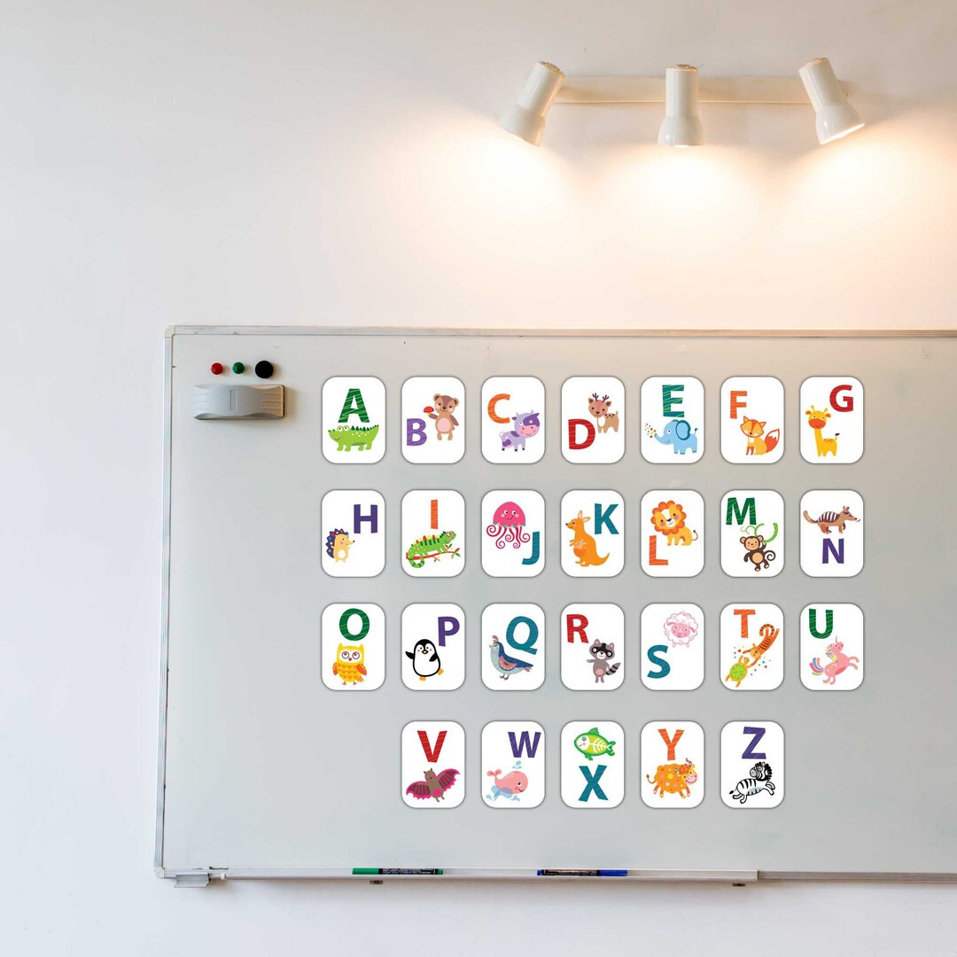 Animal Alphabet Magnet Pack | Classroom Decor | 26 Pieces - Etsy