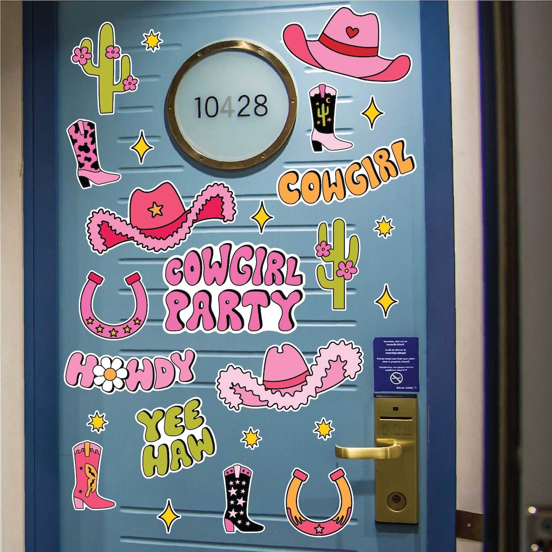 25 Piece Pink Howdy Magnets Party Decorations Birthday Magnets - Etsy