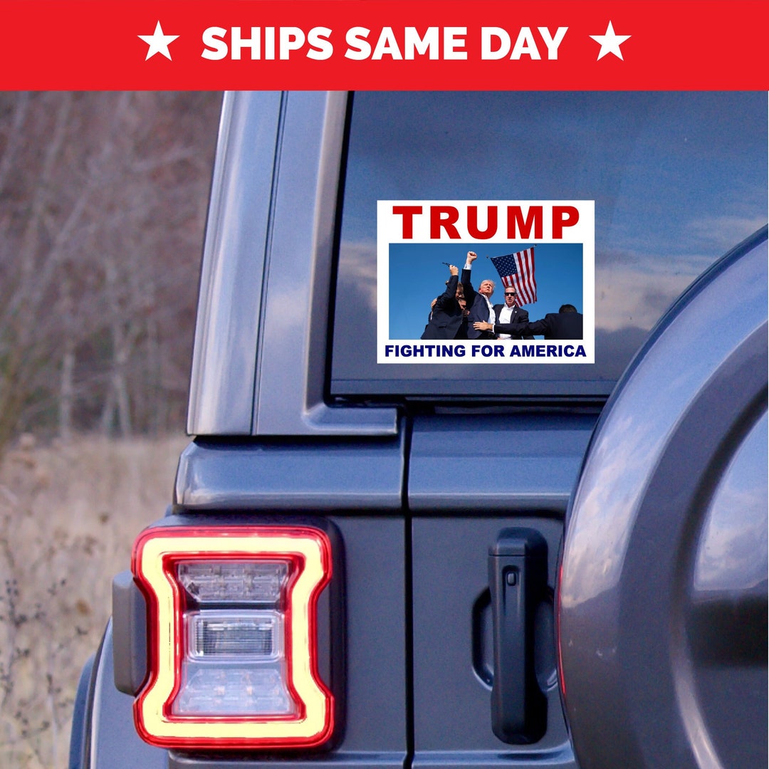 Trump Fighting for America Decal | Donald Trump Campaign Sticker ...