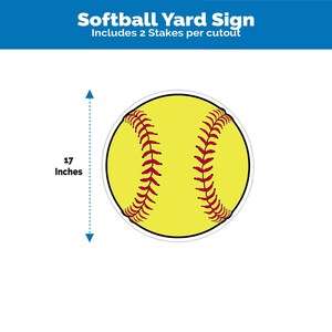 Softball Yard Sign | Includes Stakes - Etsy